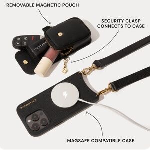 Bandolier | Bags | River Magnet Crossbody Phone Case Blackgold | Poshmark